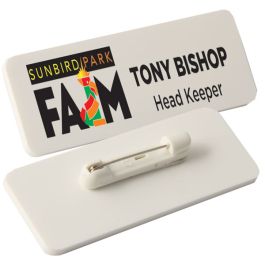 Promotional Acrylic Name Badges With Individual Names | Printed Acrylic ...