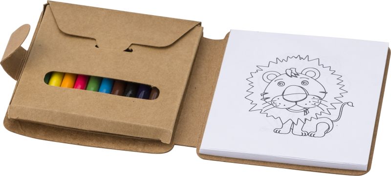 Cardboard colouring set | Promotional Cardboard colouring set