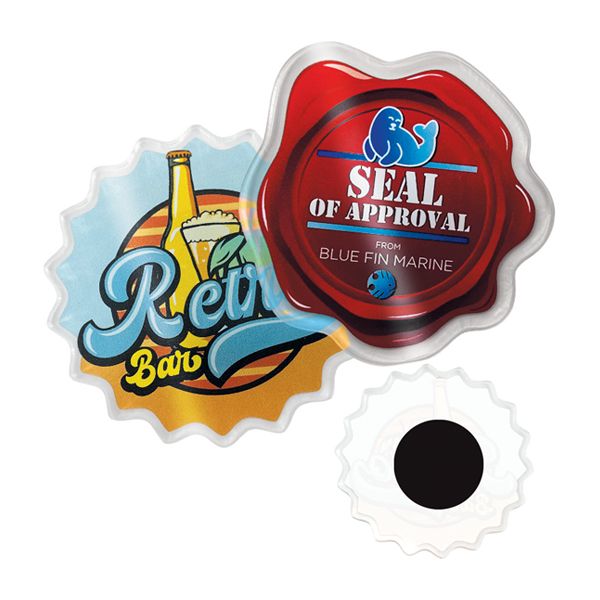 Promotional Bespoke Clear Acrylic Magnets Printed Full Colour | Branded ...